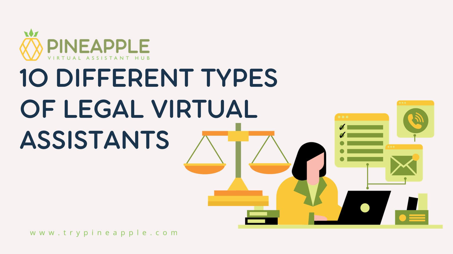 10 Different Types of Legal Virtual Assistants - Pineapple